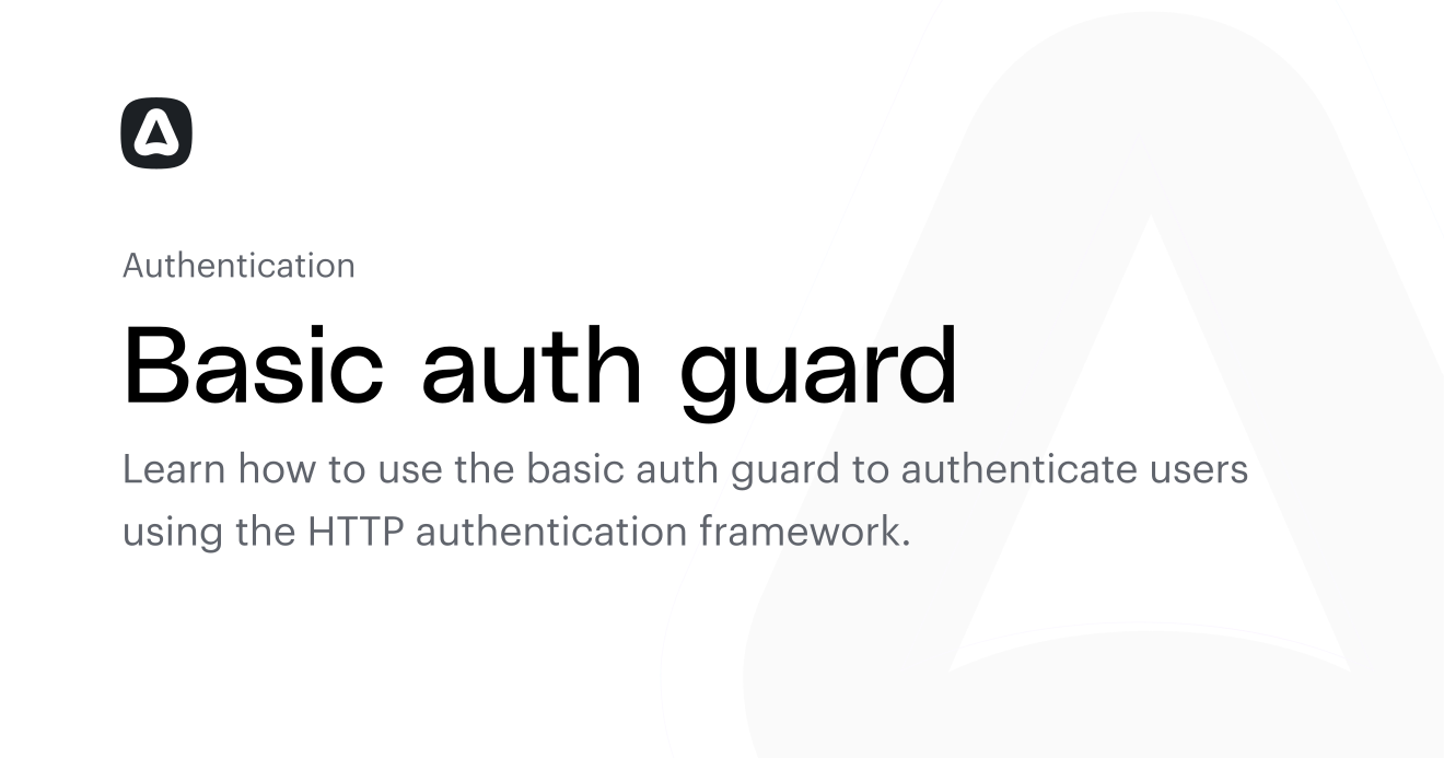 Basic auth guard