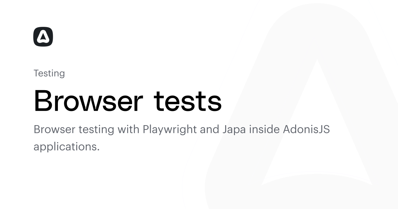 Browser Tests